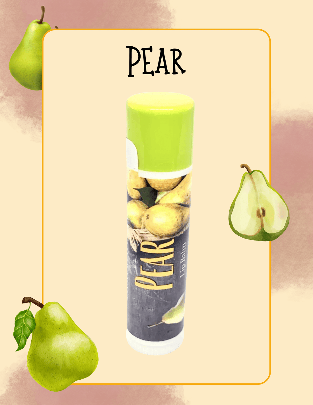 Pear Lip Balm – Hydrating & Tinted for Natural Beauty